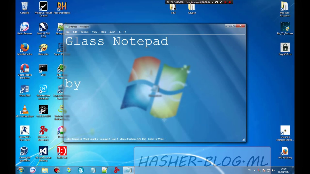 Notepad Glass - YouTube