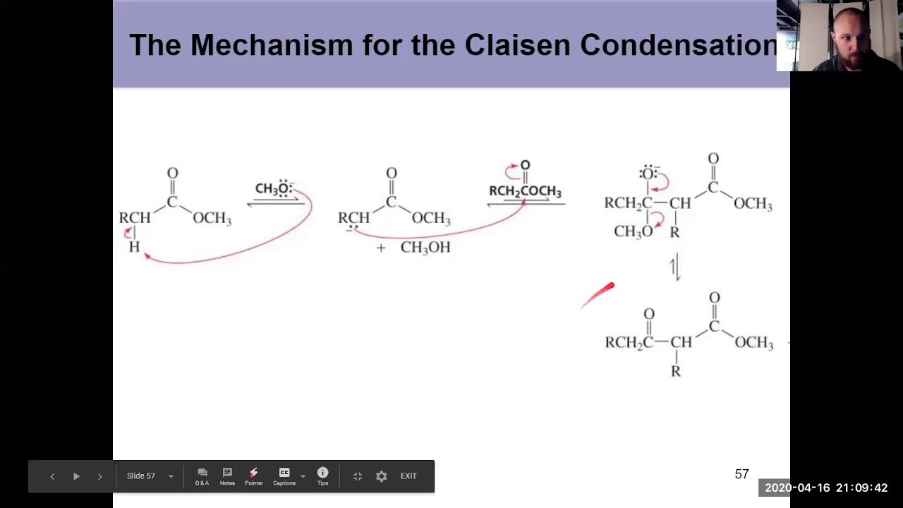 Organic Chapter 17: Reactions at the Alpha Carbon Video 3 of 4 - YouTube