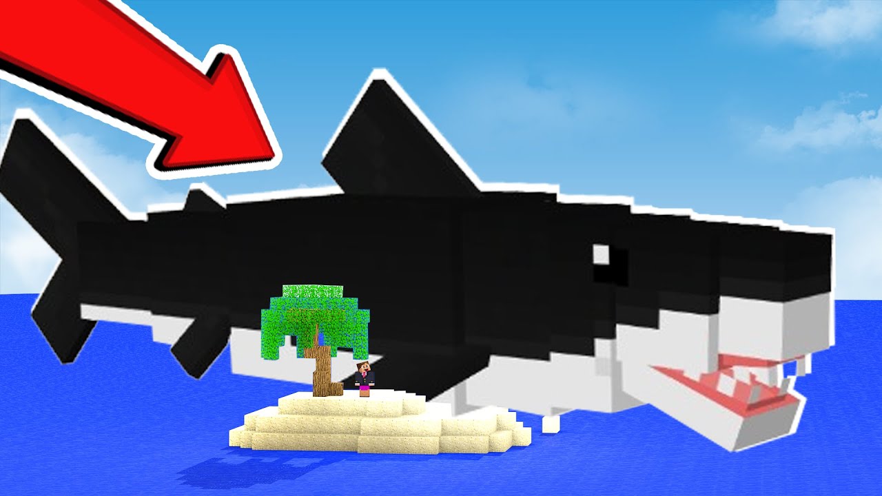*NOVO* MEGALODON GIGANTE ADICIONADO NO MINECRAFT !! - YouTube