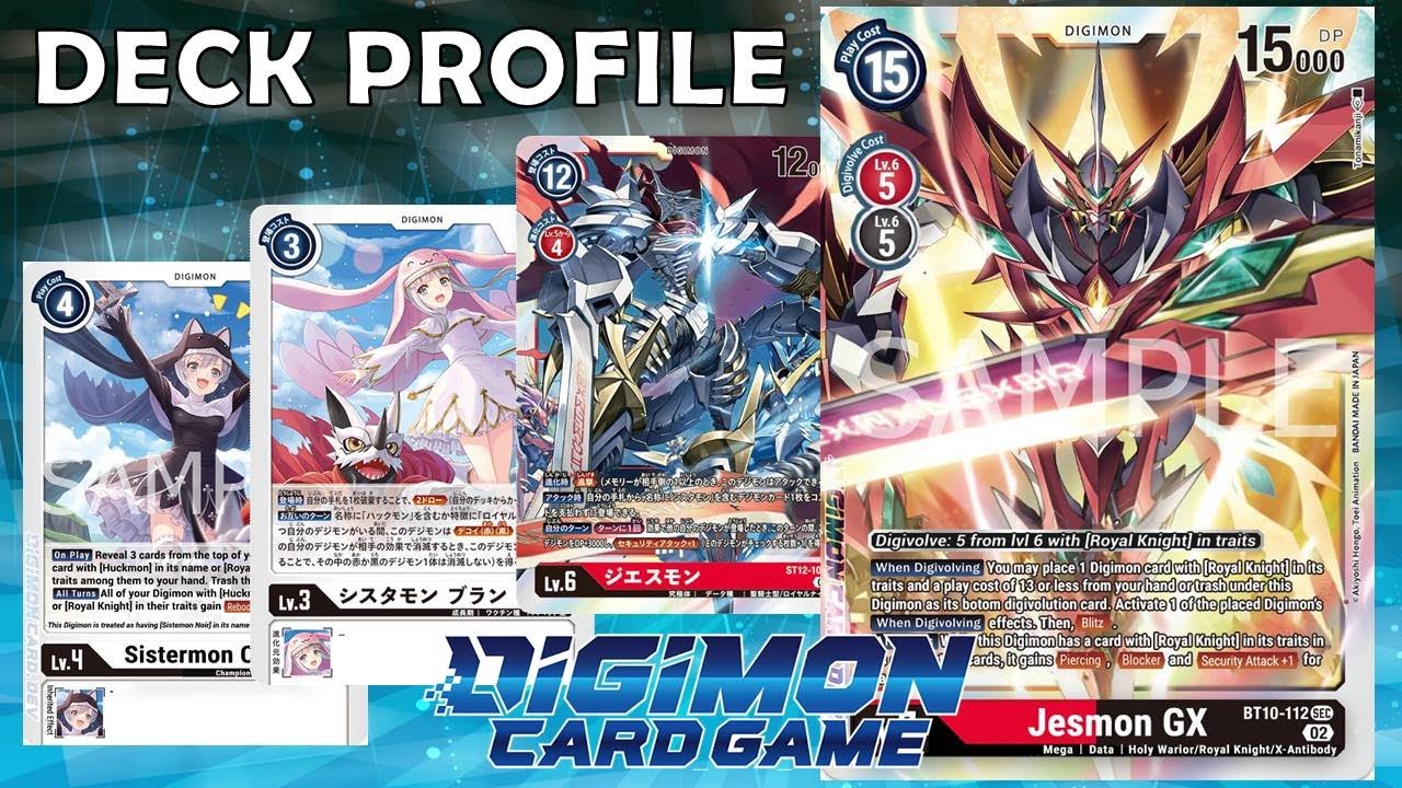 Digimon TCG | Jesmon E-02 | Deck Profile (BT10)(Actualización) - YouTube