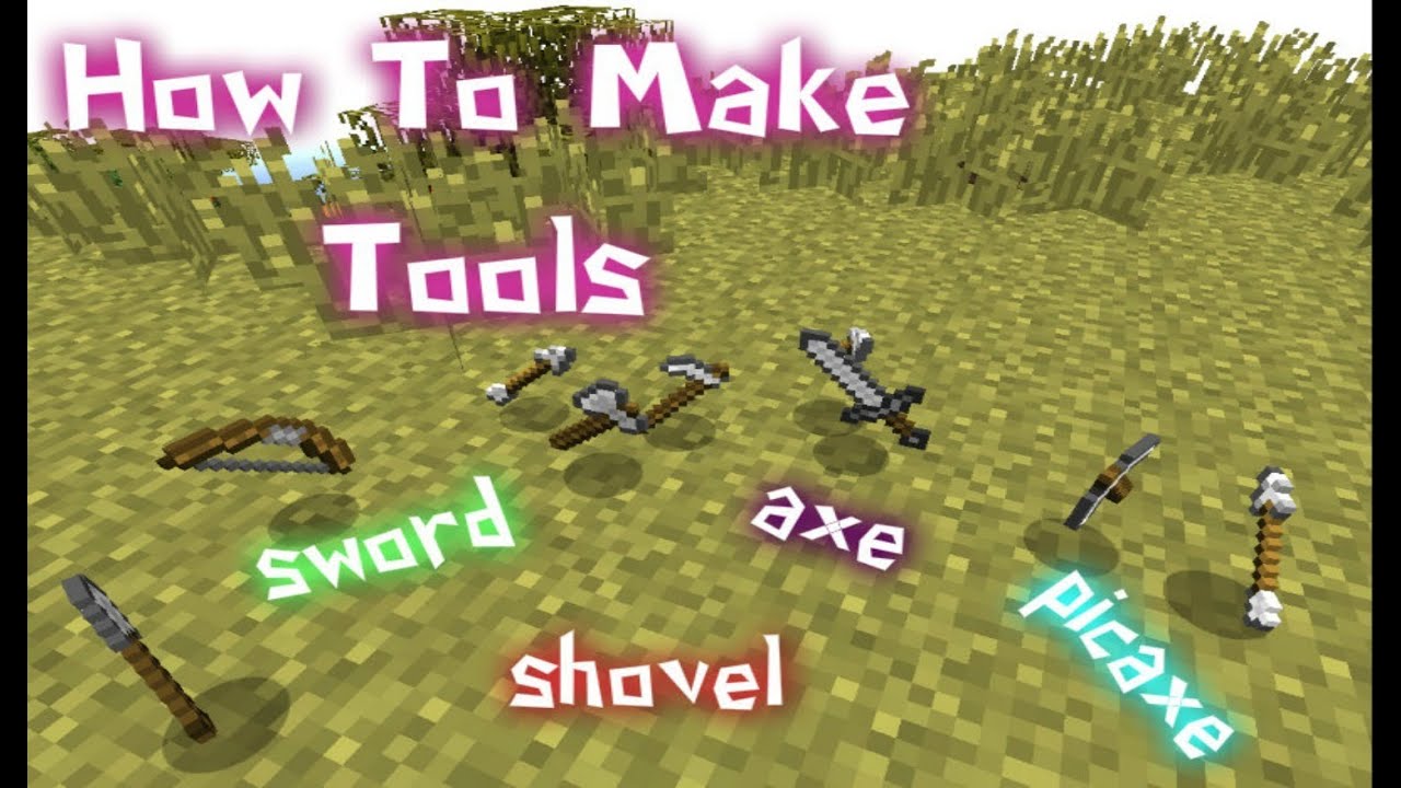 How To Make Tools In Minecraft - YouTube