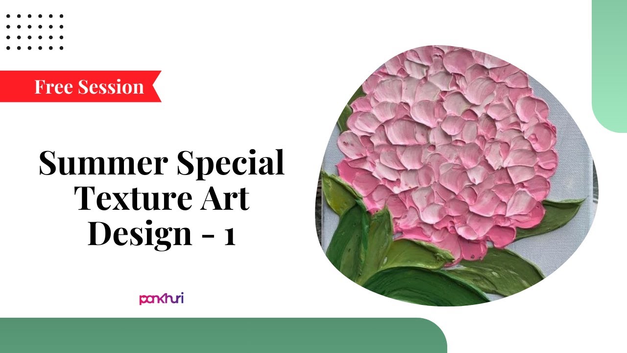 Summer Special Texture Art Design - 1 | Texture Art | Live Session ...