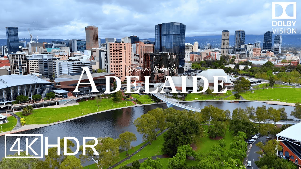 Adelaide City, Australia 🇦🇺 in 4K HDR ULTRA HD 60 FPS Dolby Vision ...