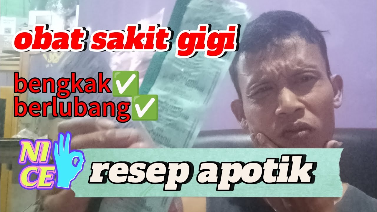 Resep apotik obat sakit gigi bolong atau berlubang - YouTube