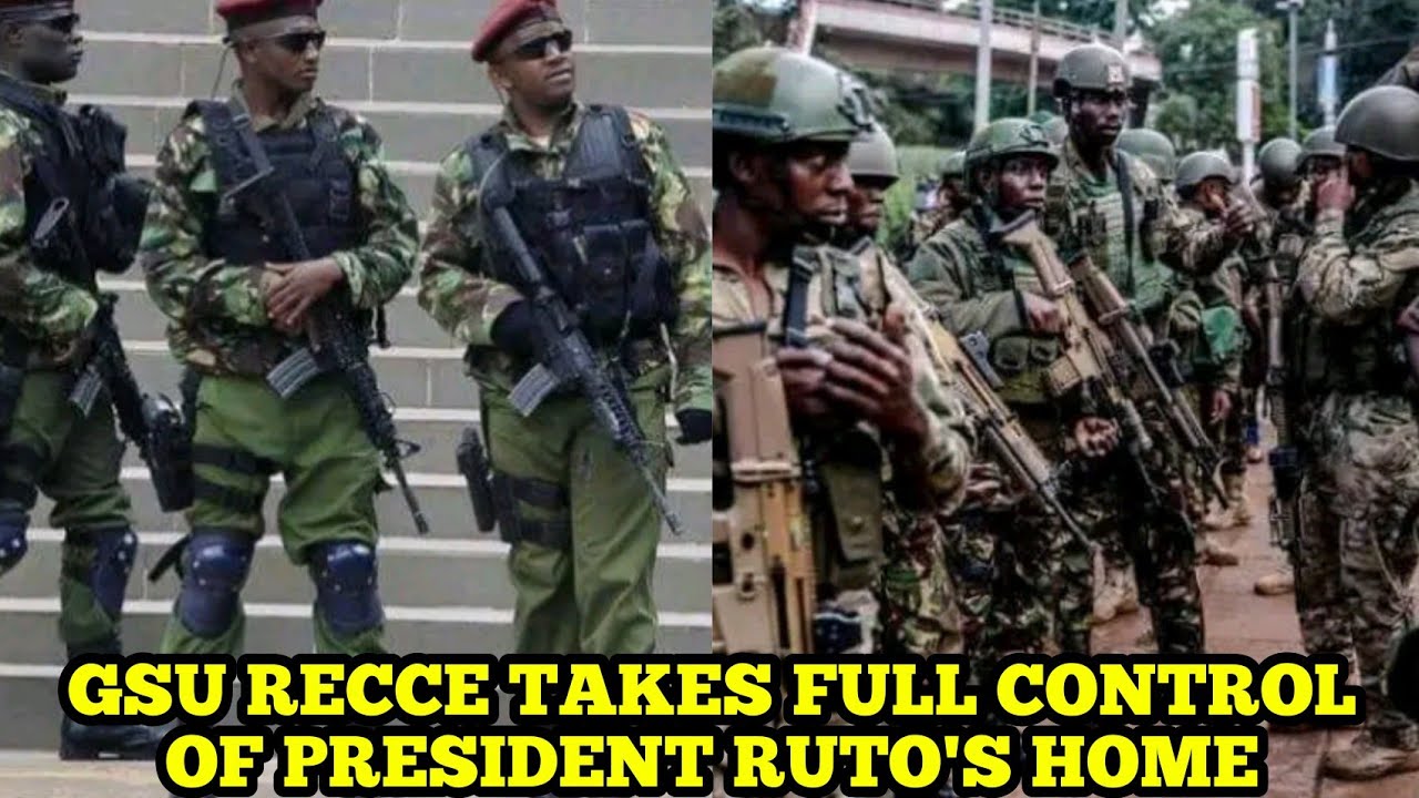 GSU RECCE SQUAD TAKES OVER PRESIDENT RUTO'S HOME - YouTube