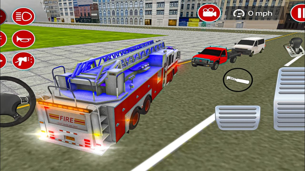 The Car Caught Fire | Fire Truck Driving Simulator 2025 | Fire Truck ...
