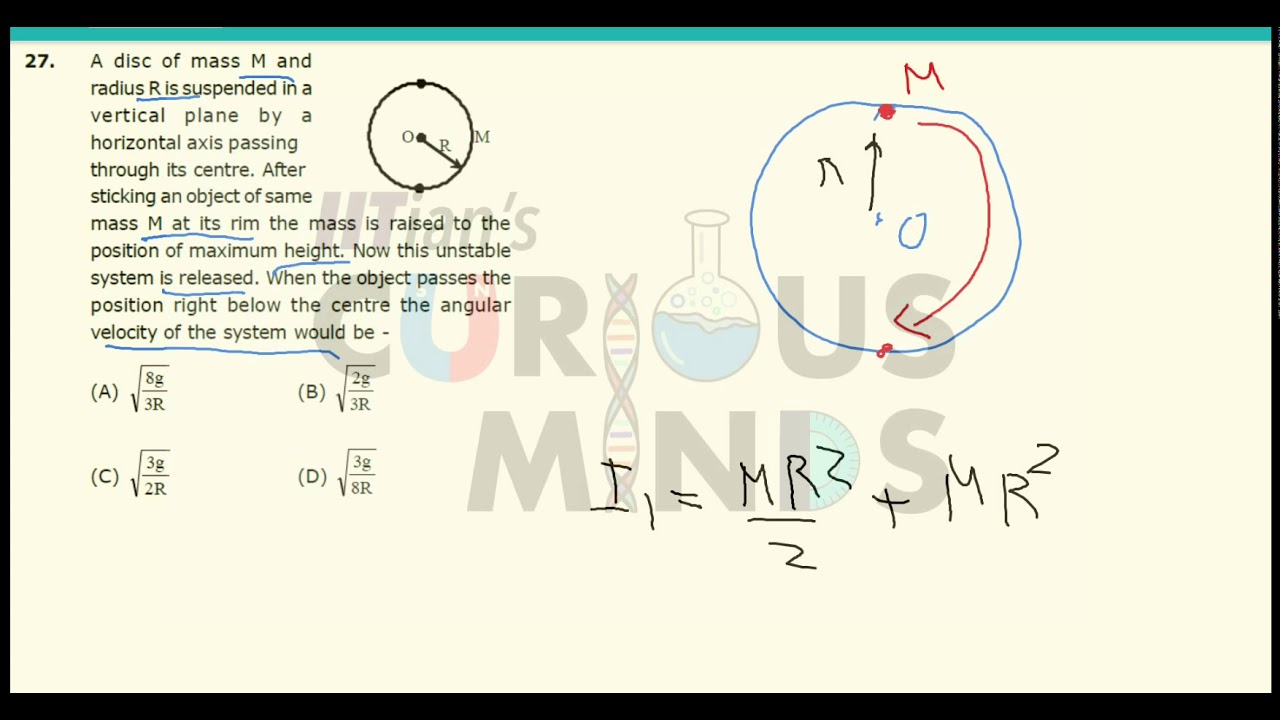 Rotational Motion Ex 2 Q 27 Neet - YouTube