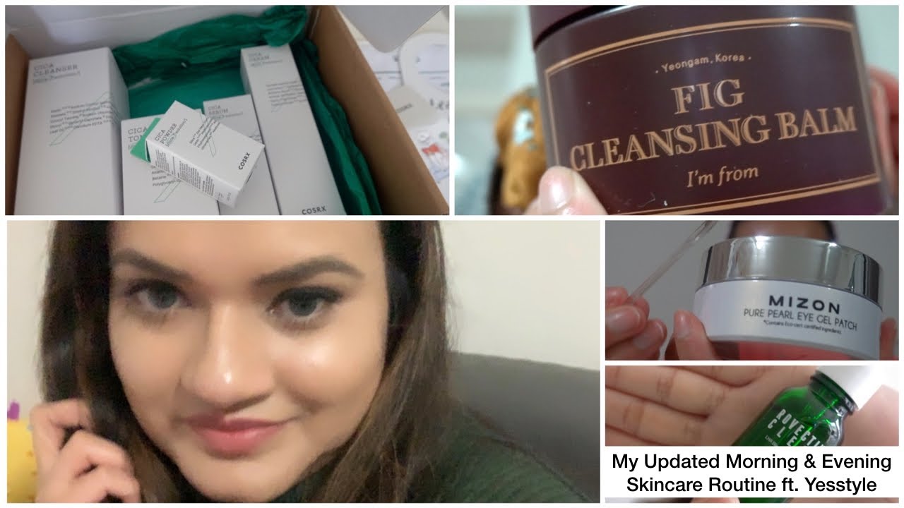 My Updated Morning and Evening Korean Skincare Routine ft. yesstyle ...