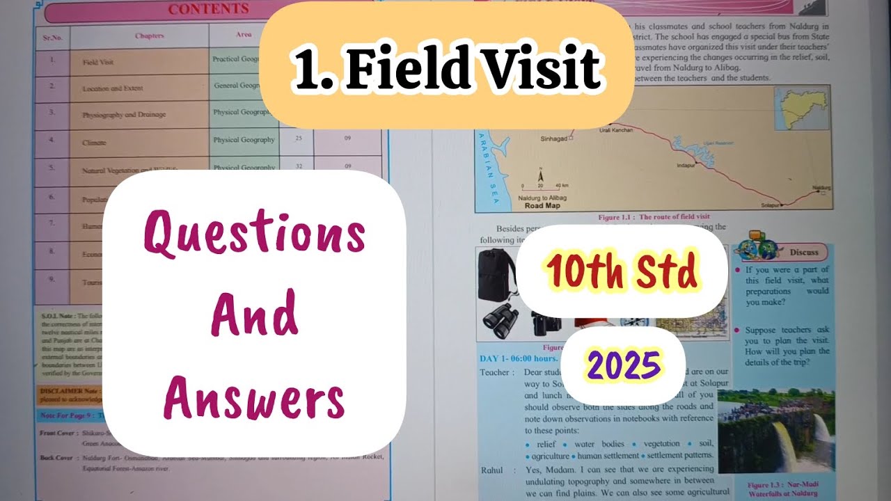 10th Std - Geography - Chapter 1 Field visit questions and answers ...