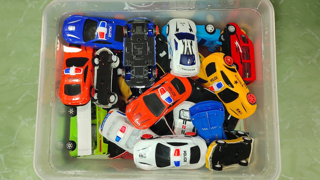 Various Diecast Model Cars Falling Into The Water | Plastic Toy Car ...