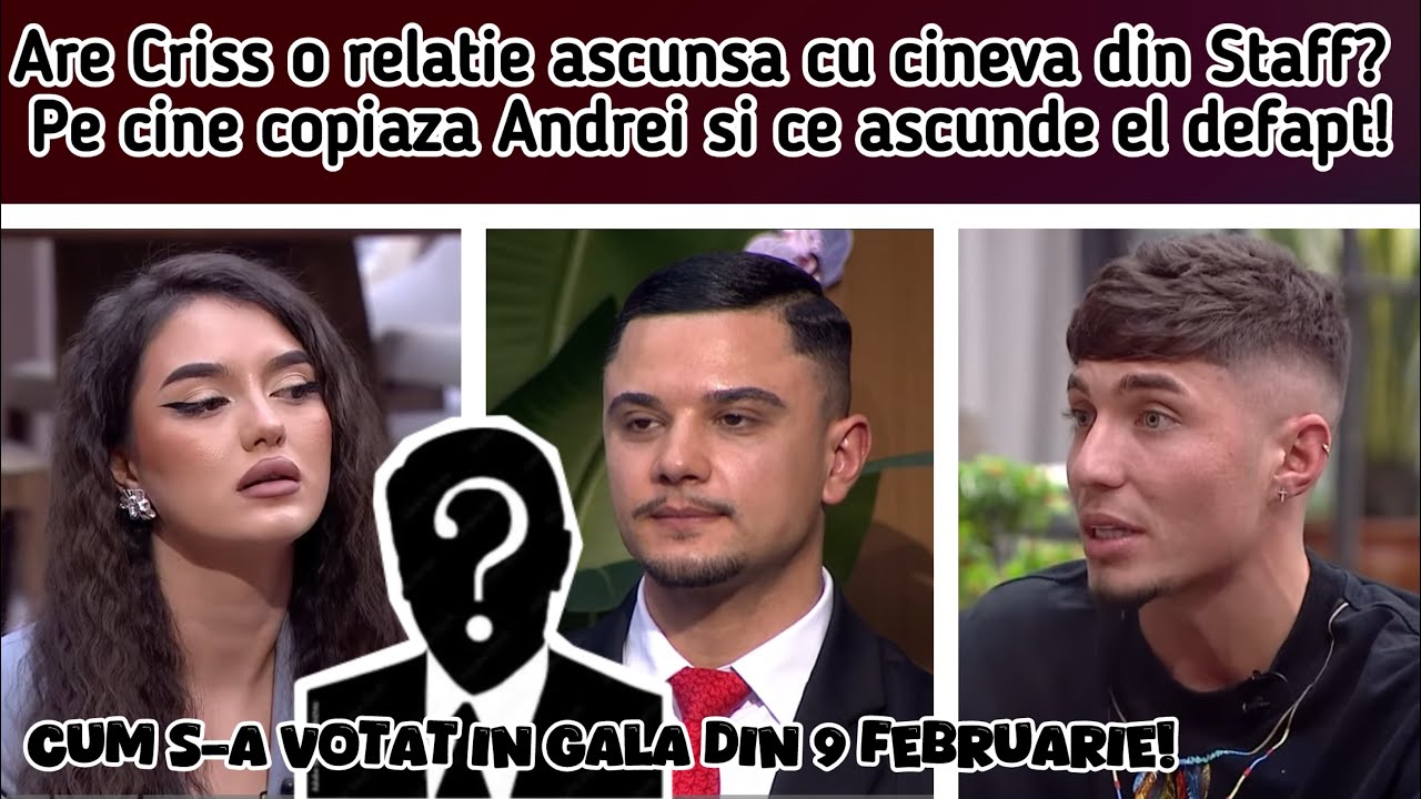 Are Criss o relatie ascunsa cu cineva din Staff? Pe cine copiaza Andrei ...