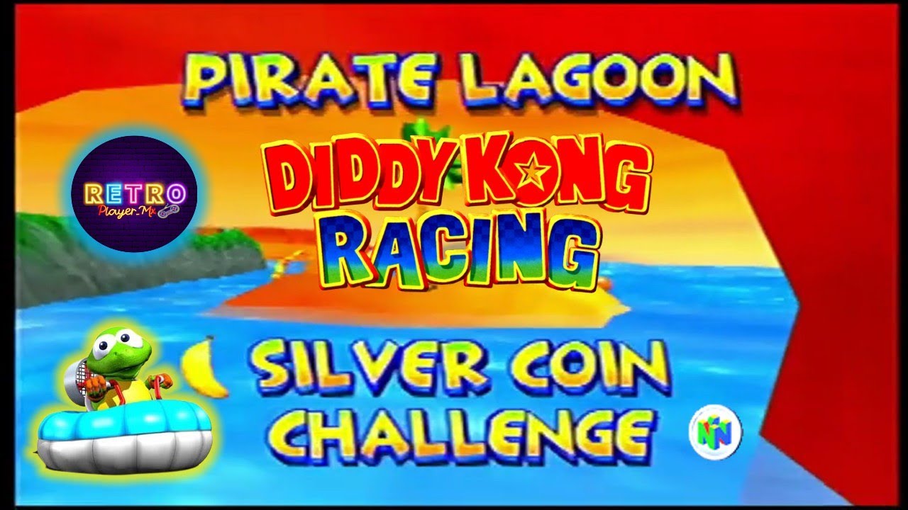 Diddy Kong Racnig-Pirate Lagoon (SilverCoinChallenge)#retroplayer_mx # ...