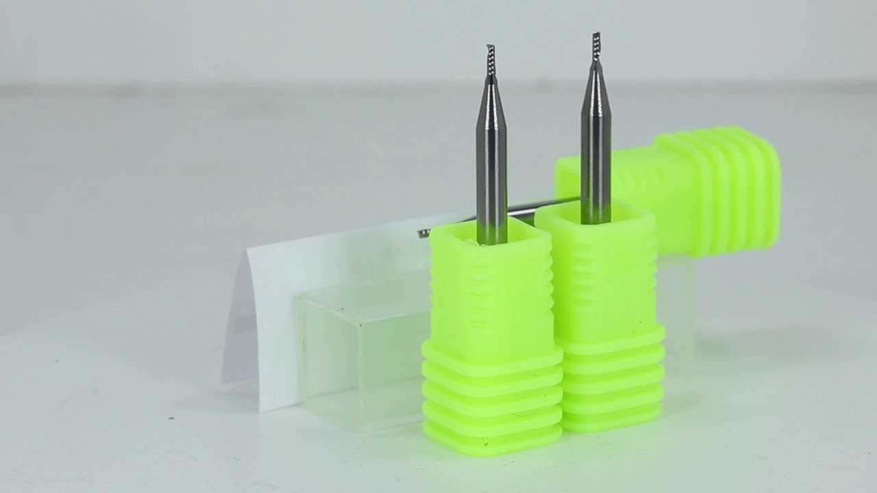 mata router 1 flute spiral 1mm - YouTube