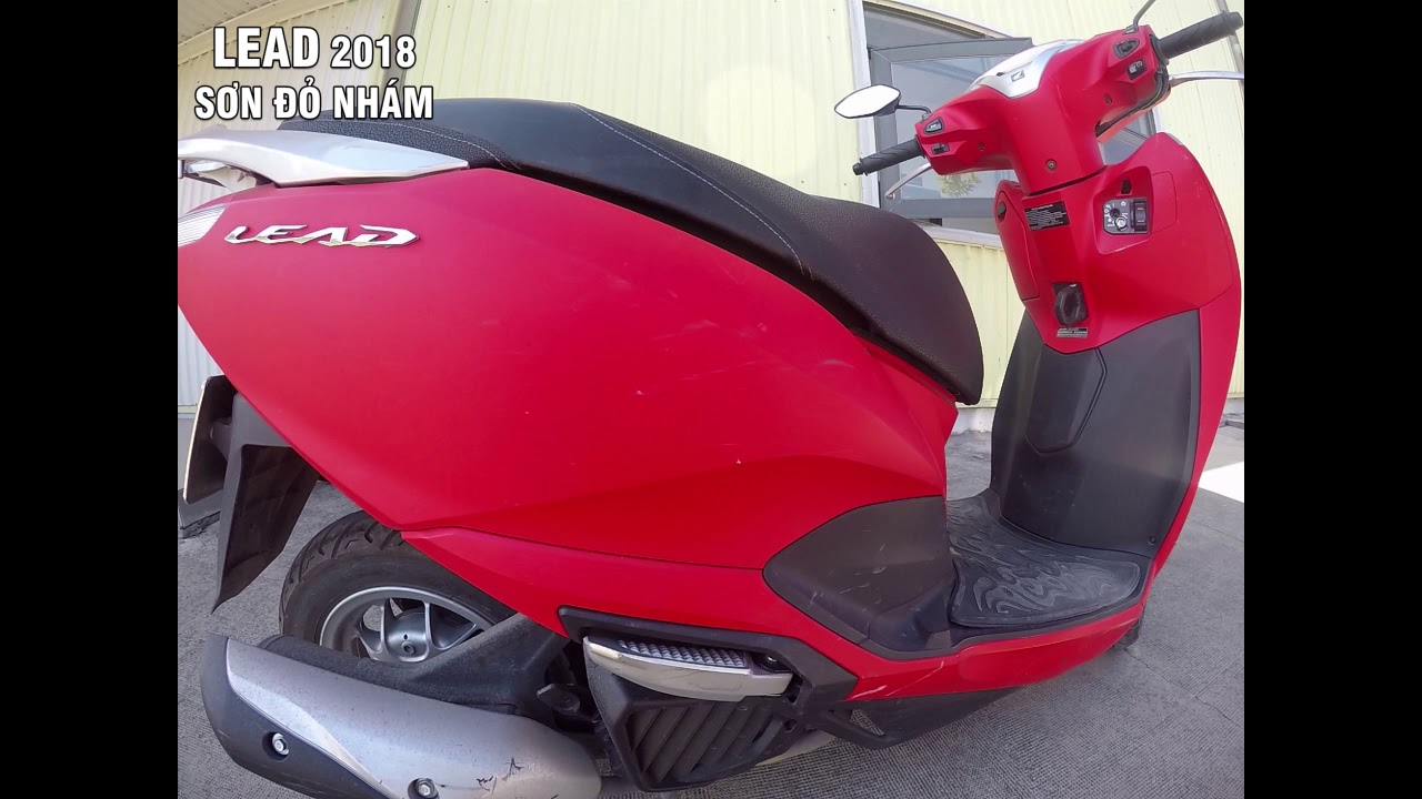 HONDA LEAD 2019| SƠN LẠI MÀU ĐỎ NHÁM - YouTube