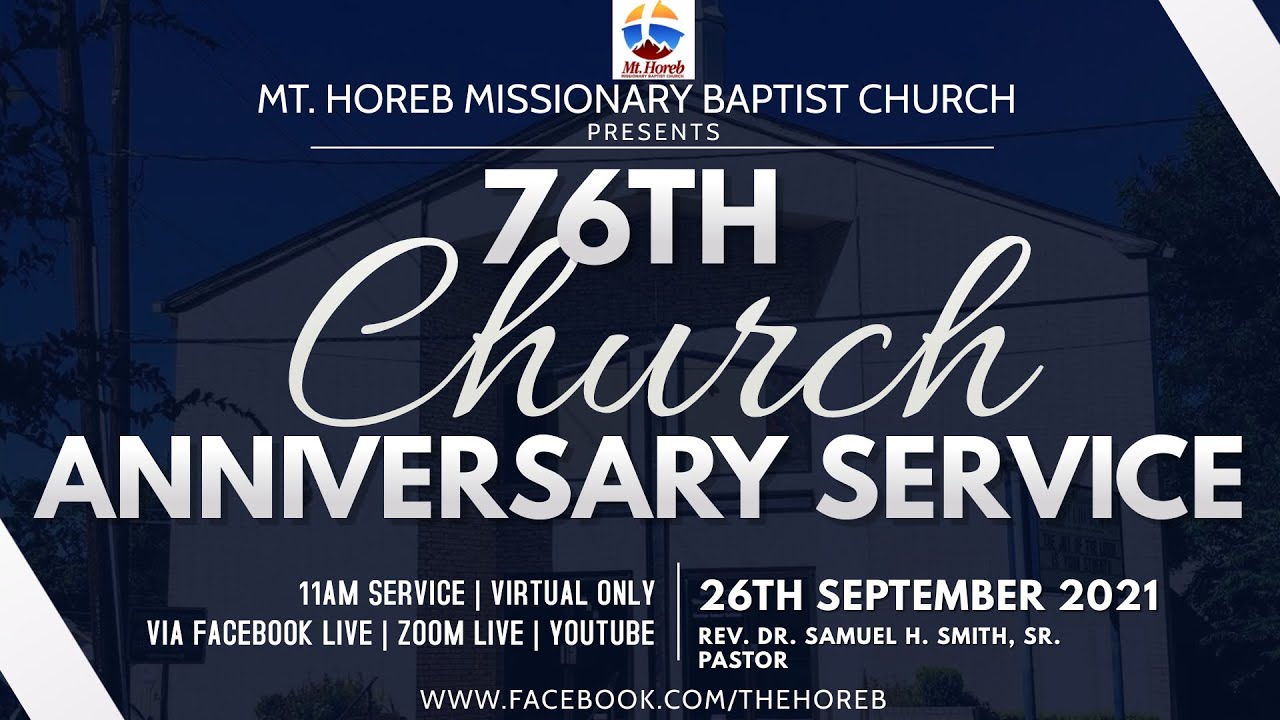 September 26, 2021 | 76th Church Anniversary Service - YouTube