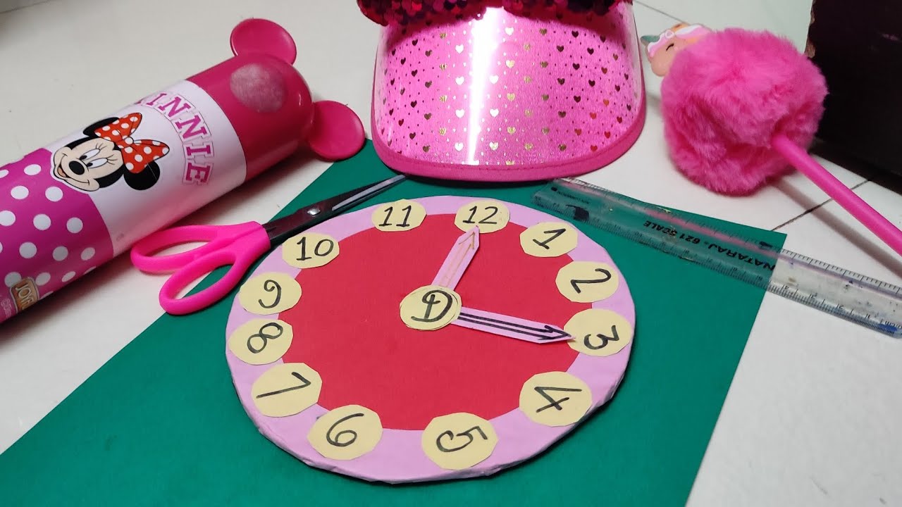 how to make time model for school project standard 1 clock time model ...