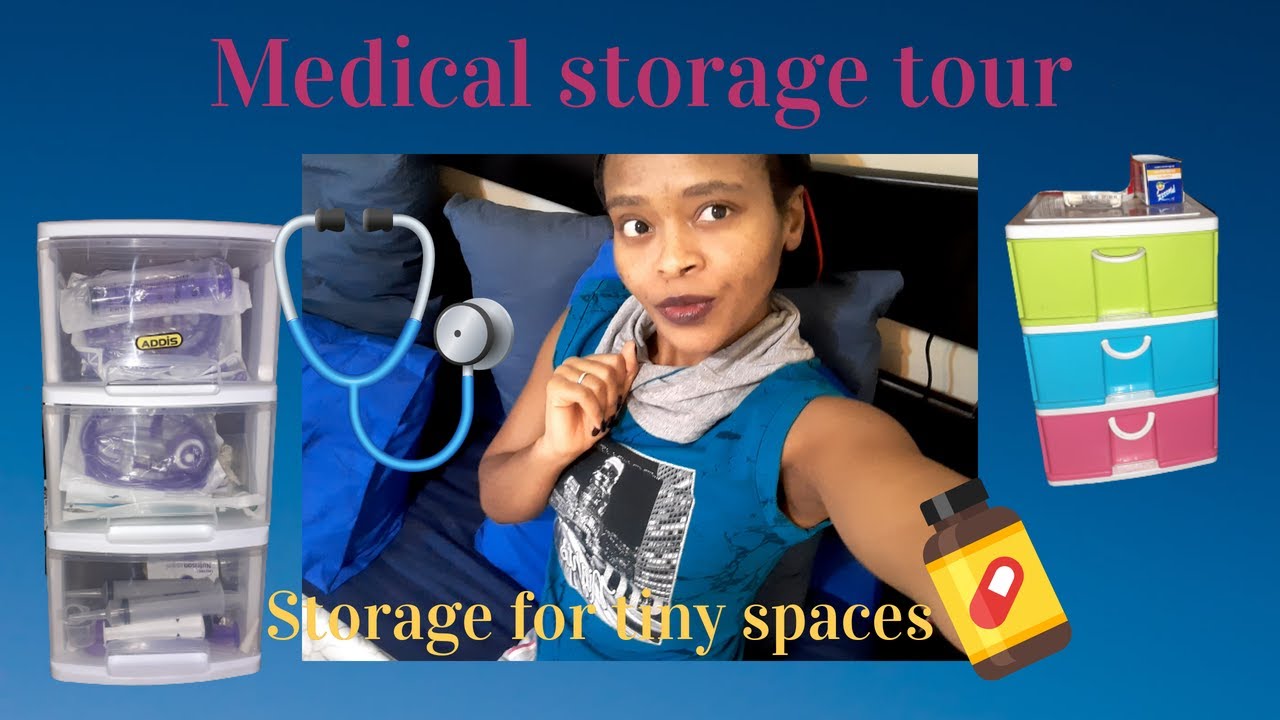 Monthly medical supplies + tour of medical storage on small apartment ...