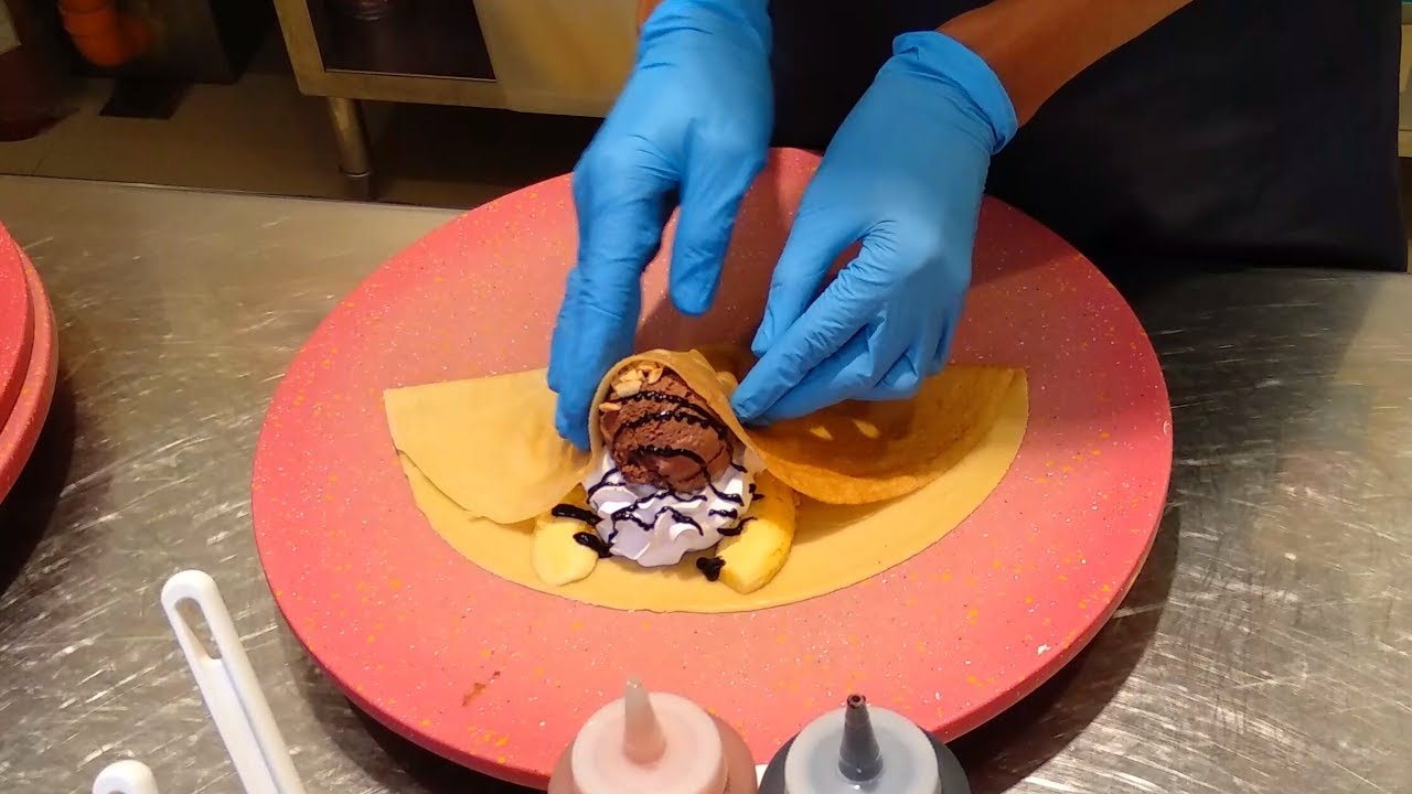 BORACAY ICE CREAM CREPE • Atlanta Crazy Crepe 🍨🍦🍌 - YouTube