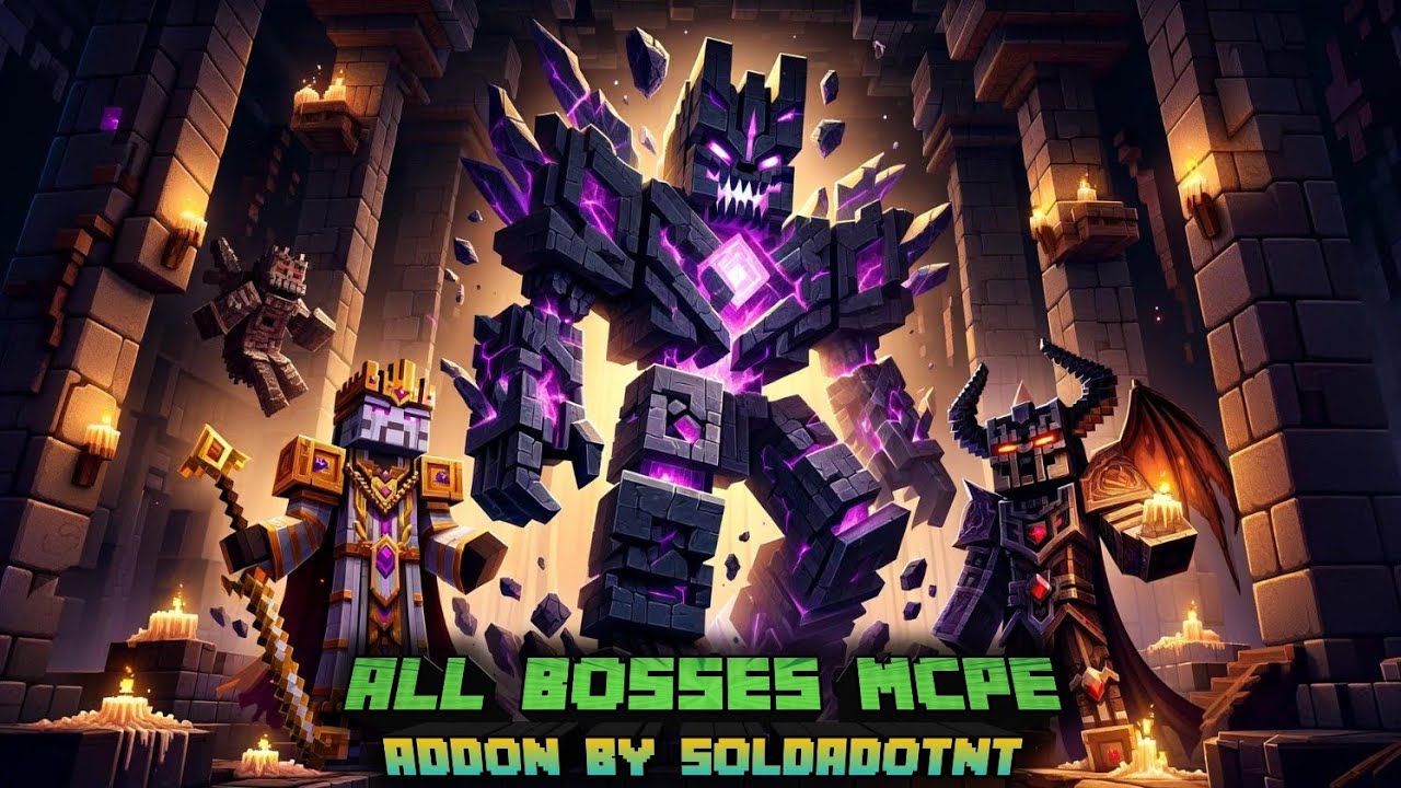 Bosses Mod Minecraft Pe 1.20 - [All Bosses Minecraft Bedrock Add-On ...