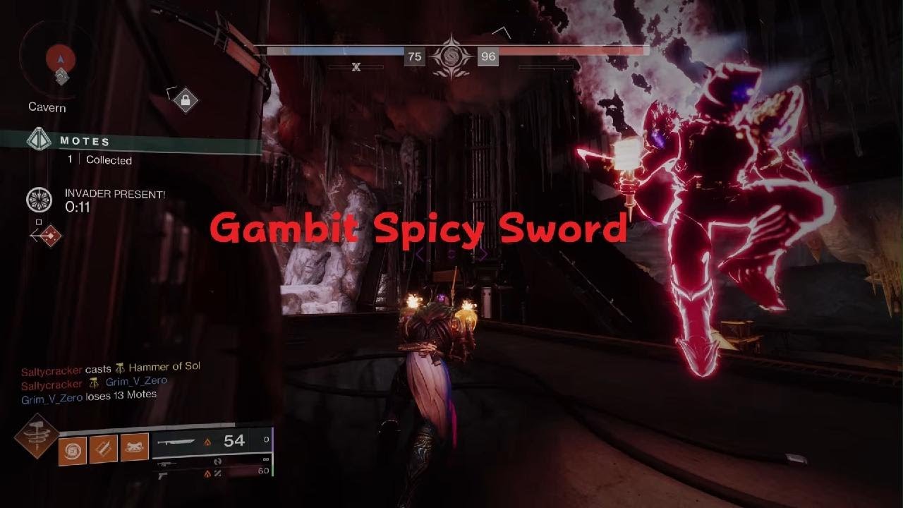 Destiny 2 gambit invader spicy sword strat - YouTube