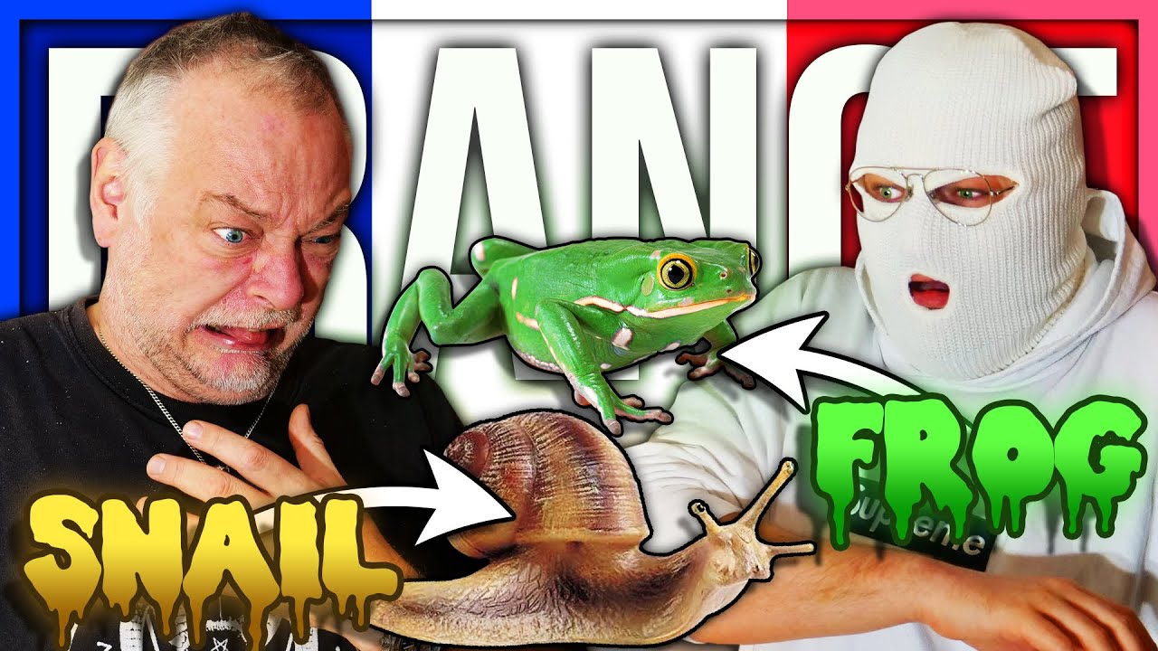 ANOMALY AND PAPA EAT SNAILS AND FROGS (FRENCH FOOD) - YouTube