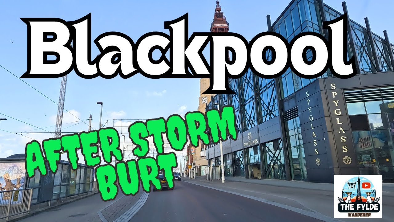 Blackpool After Storm Burt - YouTube