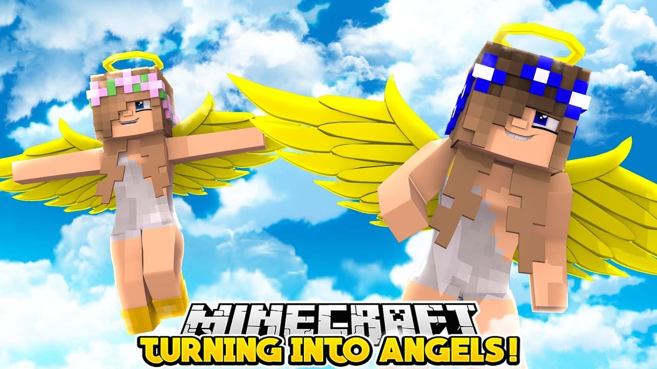 Little Kelly & Little Carly TURN INTO ANGELS!!! - Minecraft Little Club ...