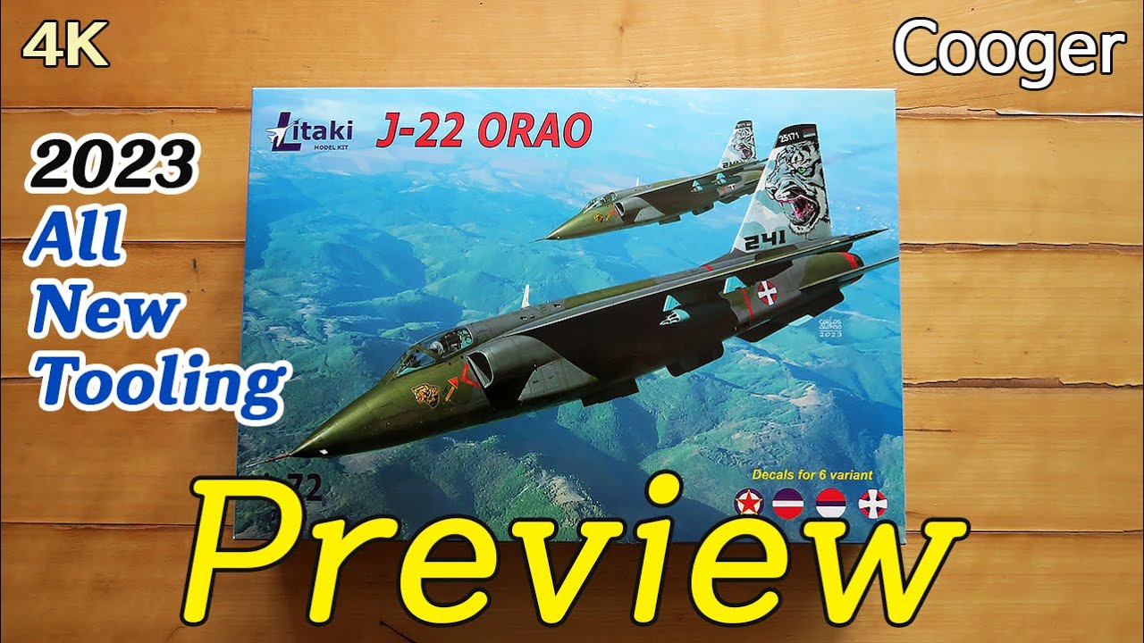 Soko J-22 ORAO 1/72 Litaki Model Kit 프리뷰 (리타키 소코 공격기 프라모델 Preview 언박싱 Unboxing 72001) - YouTube