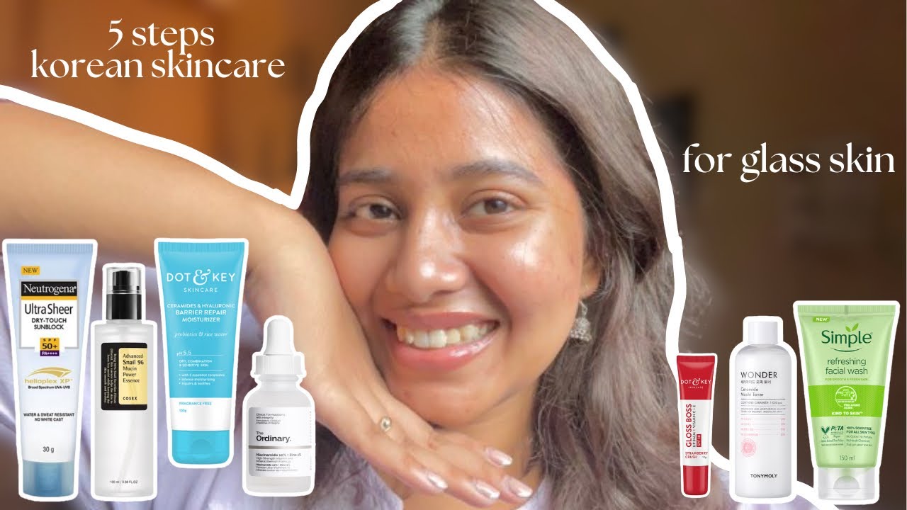 How to get korean glass skin?🎀 Morning skincare routine using korean ...