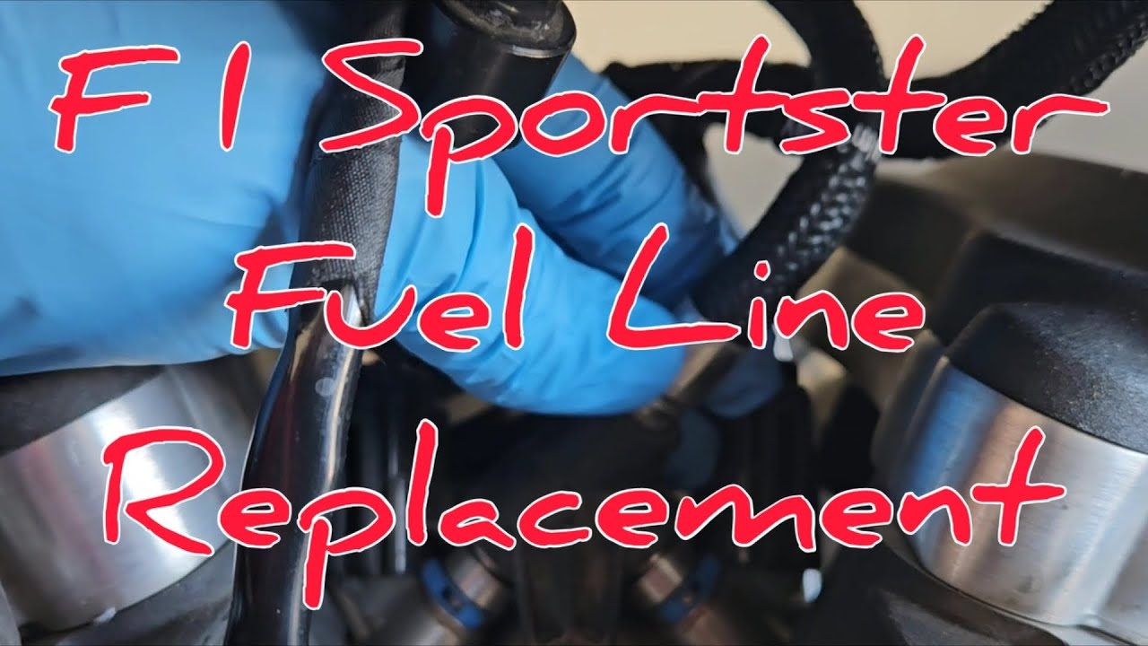 Replacing the Fuel Line on my 2015 Sportster - YouTube