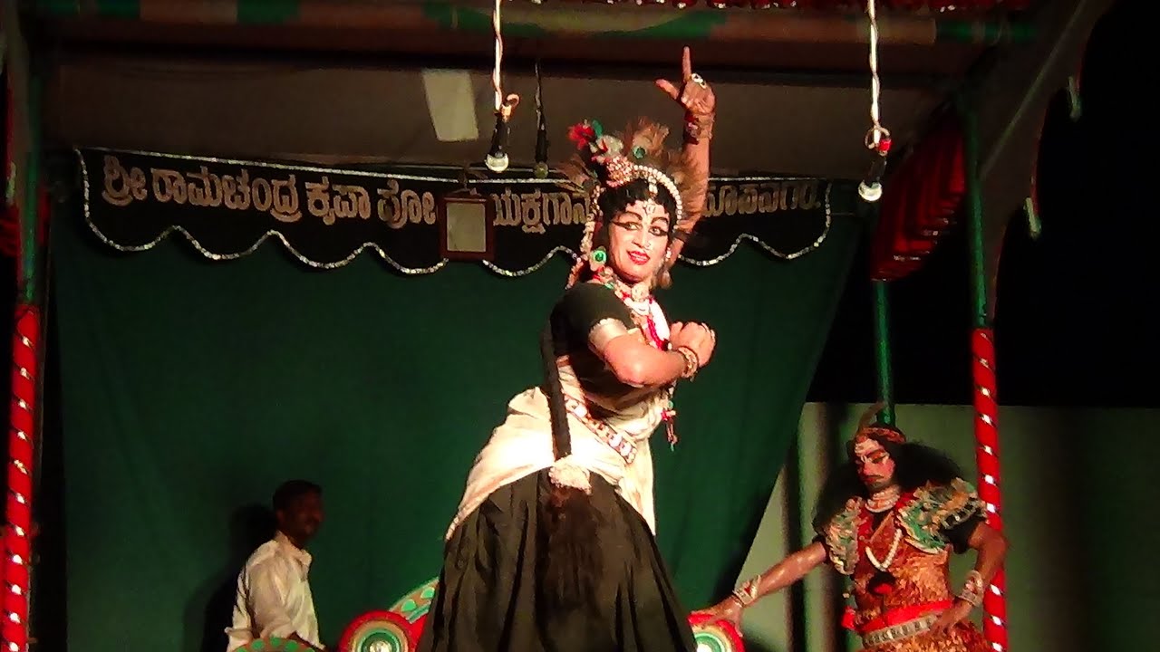 Yakshagana -- Manishada - 8 - Kannadikatte - Sampaje - Padre - YouTube