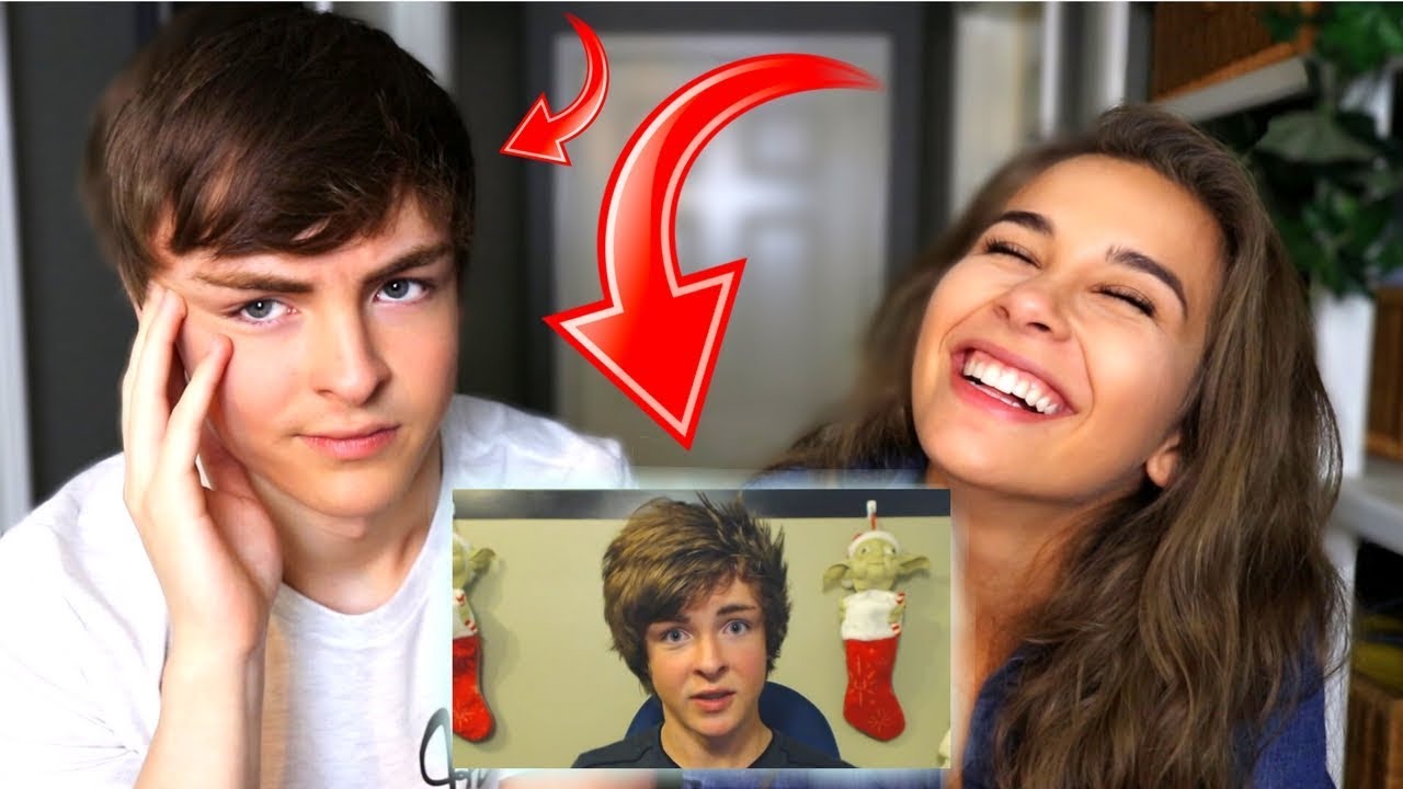 GIRLFRIEND REACTS TO MY FIRST YOUTUBE VIDEO!! - YouTube