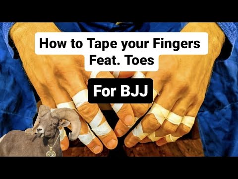 How to Tape Fingers & Toes for BJJ - YouTube