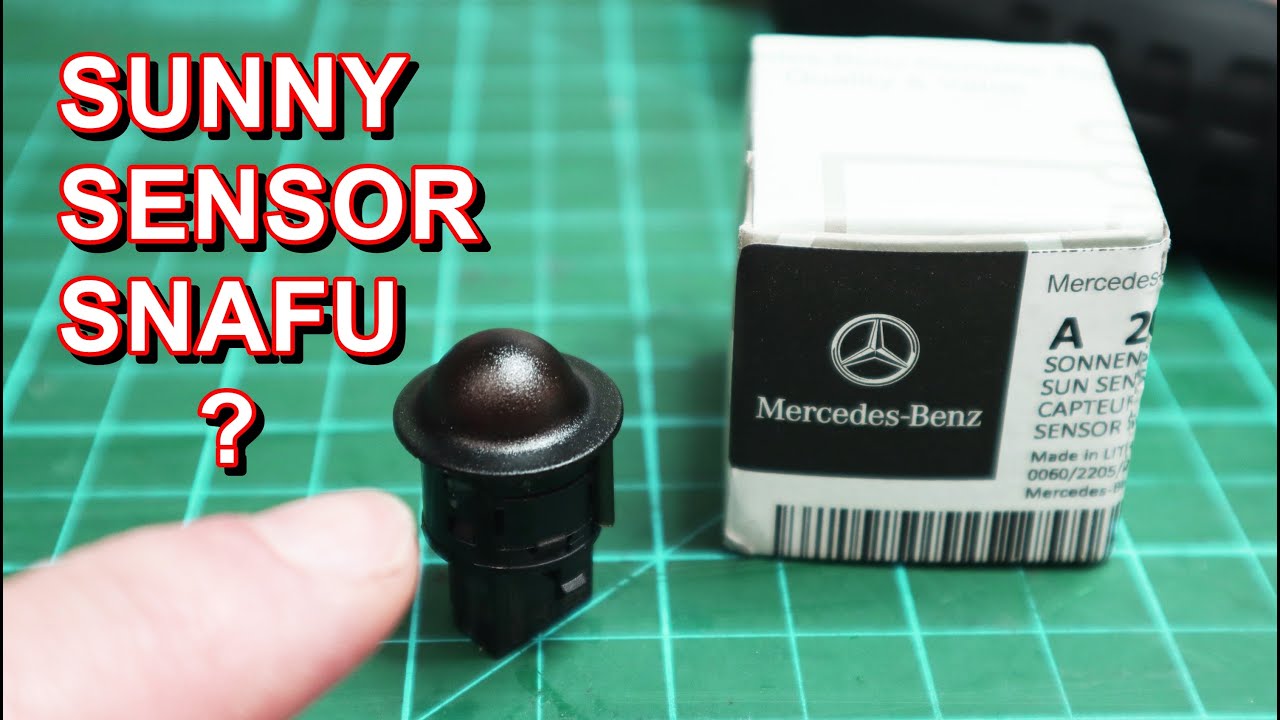 Mercedes Sun Sensor Replacement - Very Simple Repair! - YouTube
