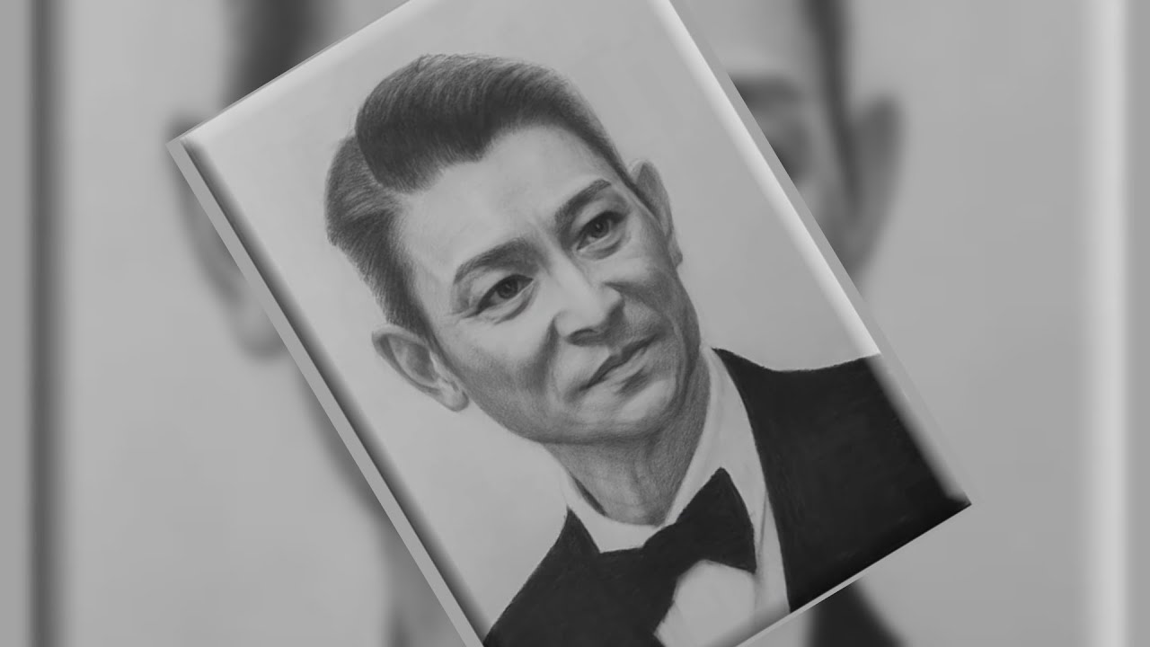 Realistic Portrait Drawing || ANDY LAU || Drawing Pencil - YouTube