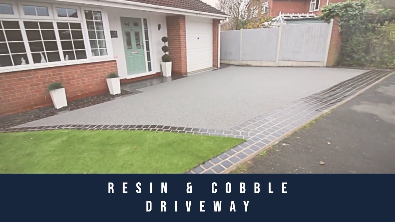 Driveway TIME LAPSE Transformation!! - Resin & Cobble Driveway - YouTube