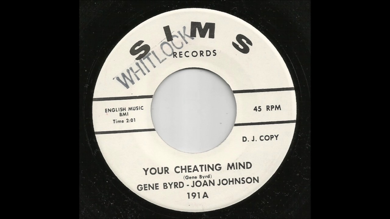 Gene Byrd & Joan Johnson - Your Cheating Mind - YouTube