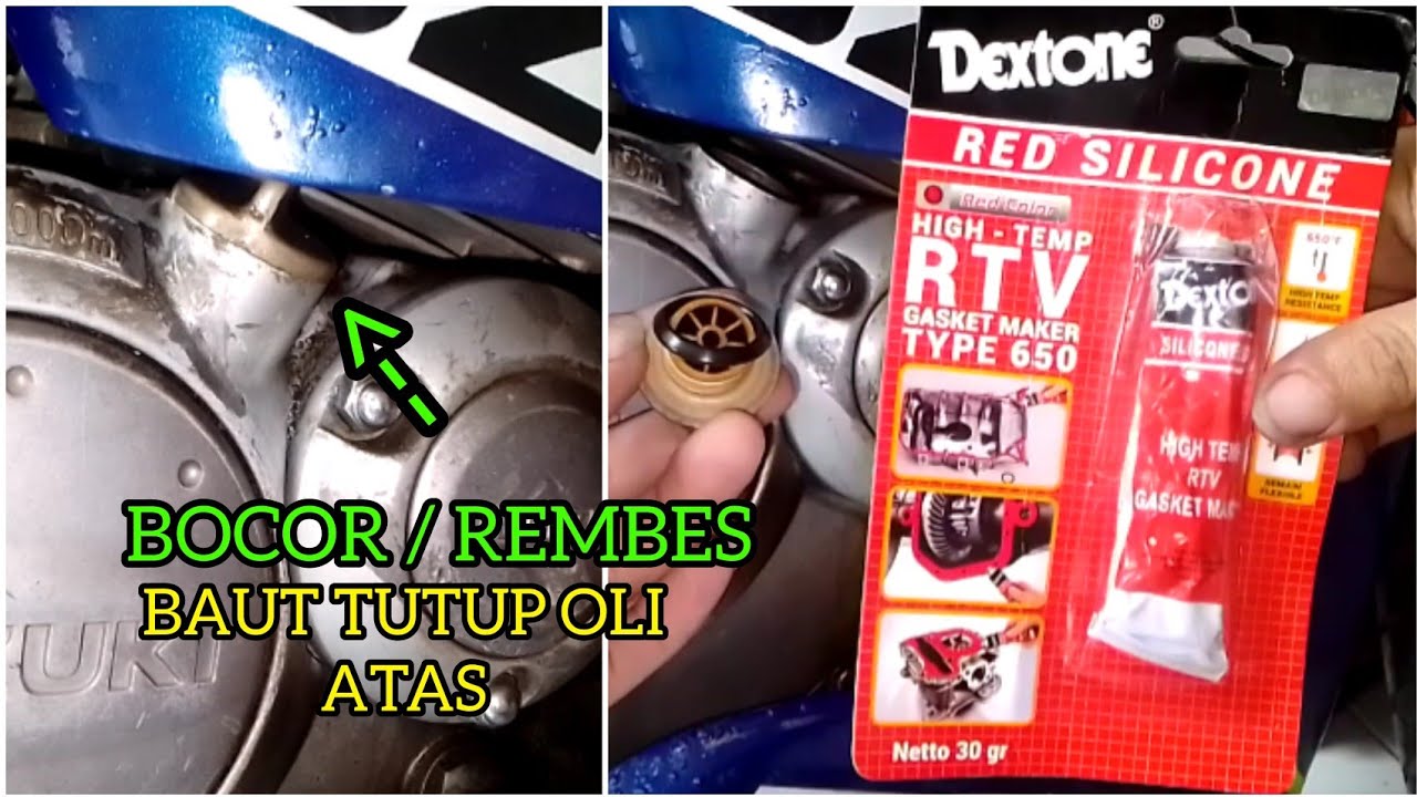 BAUT ATAS ISI OLI MOTOR REMBES LEM DEXTONE ANTI REMBES#youtube#video# ...