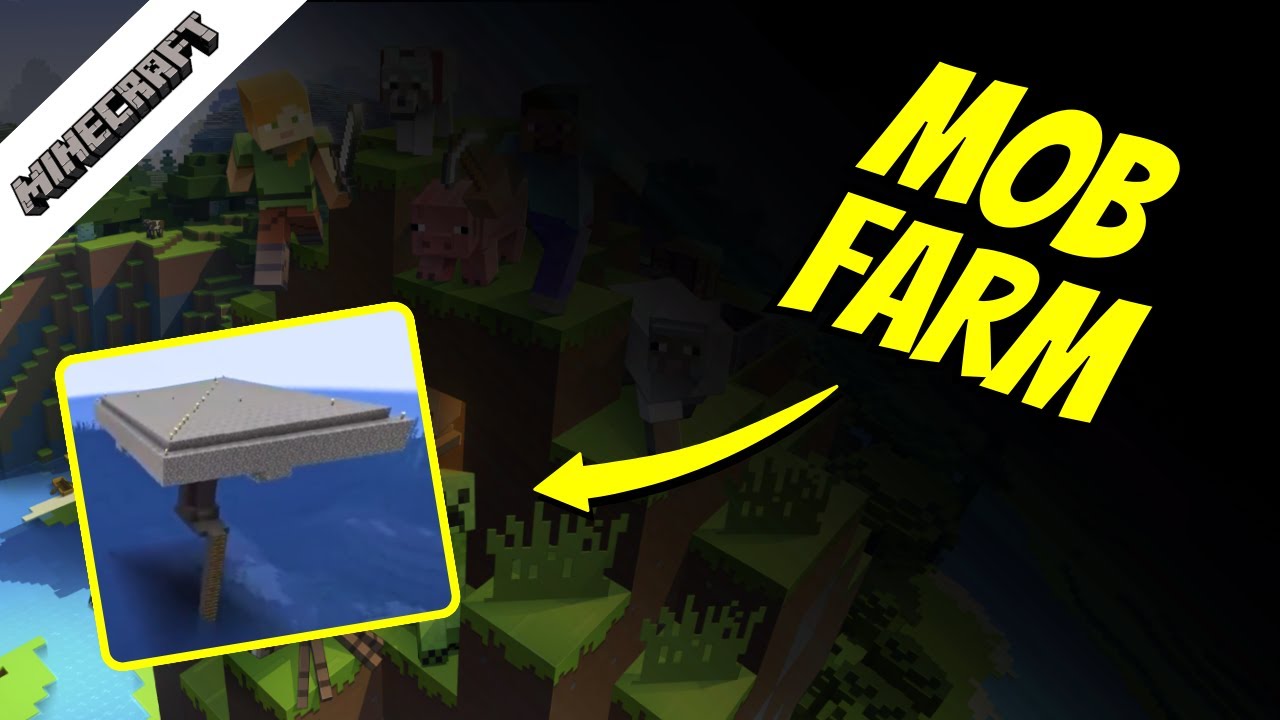 How to Make a Mob Farm in Minecraft - YouTube