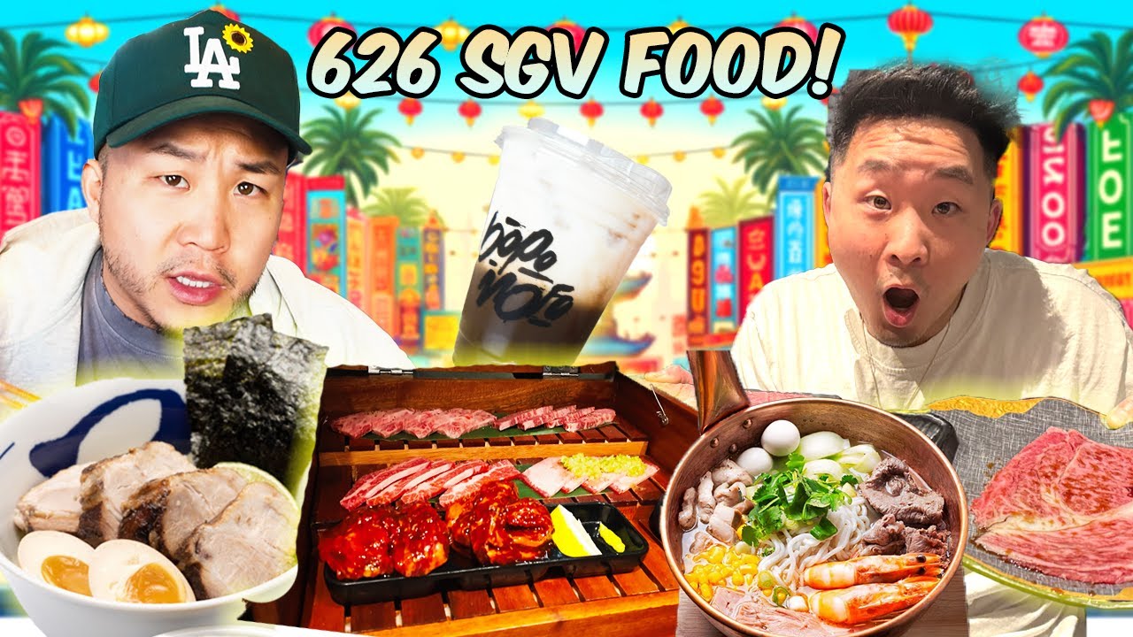 Newest 626 SGV Asian Food Tour 2024 (45 mins) - YouTube