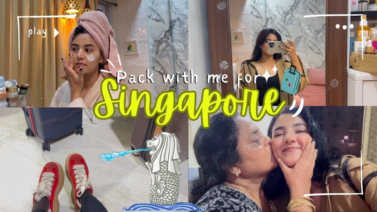 Michu Vlogs: Prep & Pack With Me For Singapore - YouTube