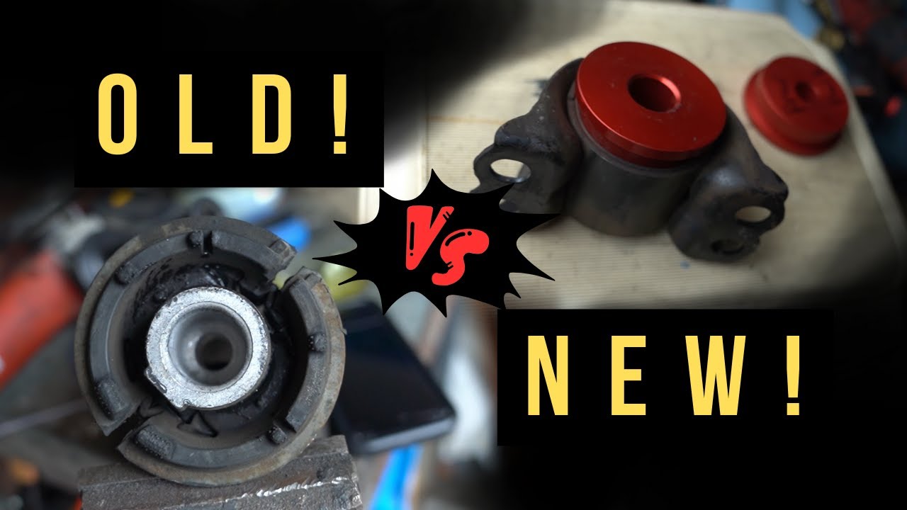 SC300 - Installing Solid Battle Version Subframe Bushings - YouTube