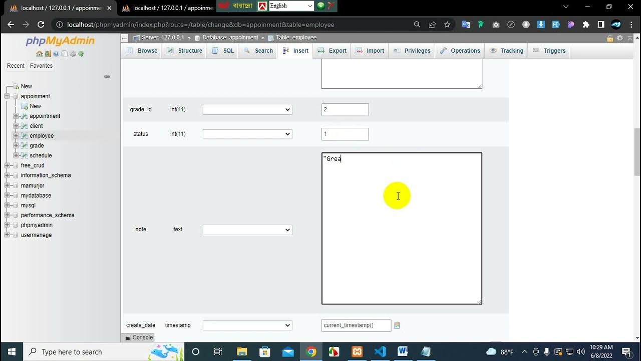 Part#8 Appointment Project || MySQL Tutorial With Bengali Language. সম্পূর্ণ সহজ বাংলায় MySQL ...