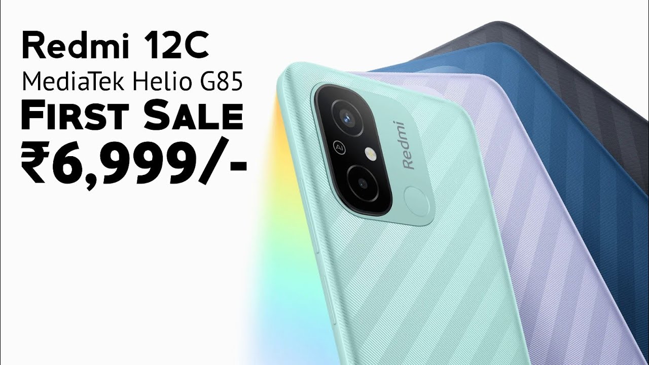 Redmi 12C First Sale Price ₹6,999 | Redmi 12C Unboxing & Specs - YouTube