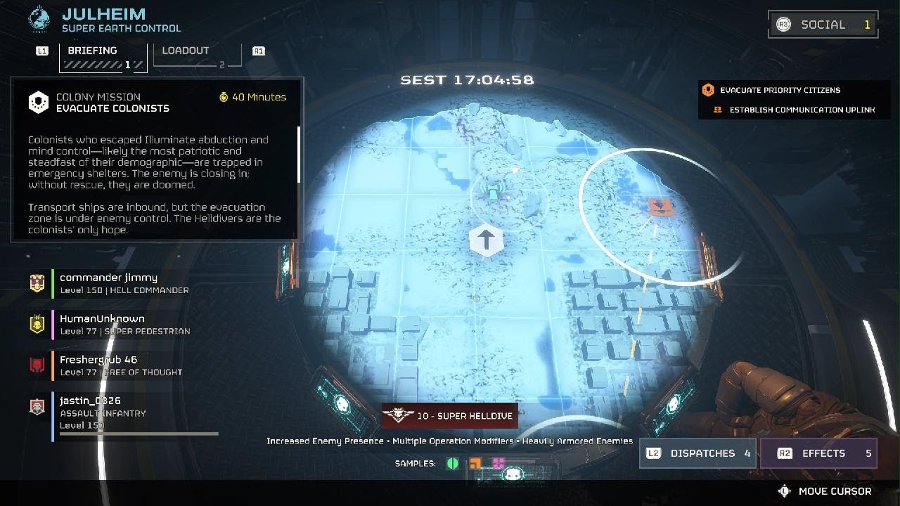 HELLDIVERS 2 Evacuate Colonists Mission at JULHEIM - YouTube