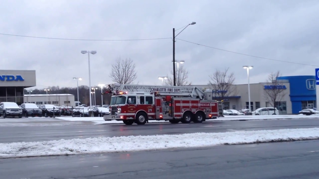 Charlotte Fire Department Responding - YouTube