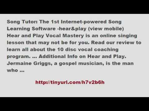 Song Tutor: The 1st Internet-powered Song Learning Software - YouTube