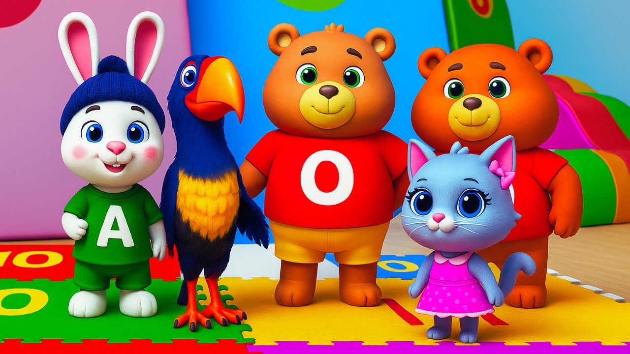 Los Animalitos Enseñan Vocales y Números – Música Infantil Educativa ...