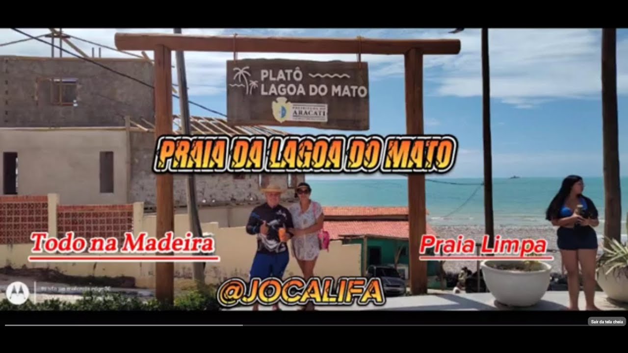 PRAIA DA LAGOA DO MATO EM ARACATI, CEARÁ, BRASIL - PLATÔ EM MADEIRA ...