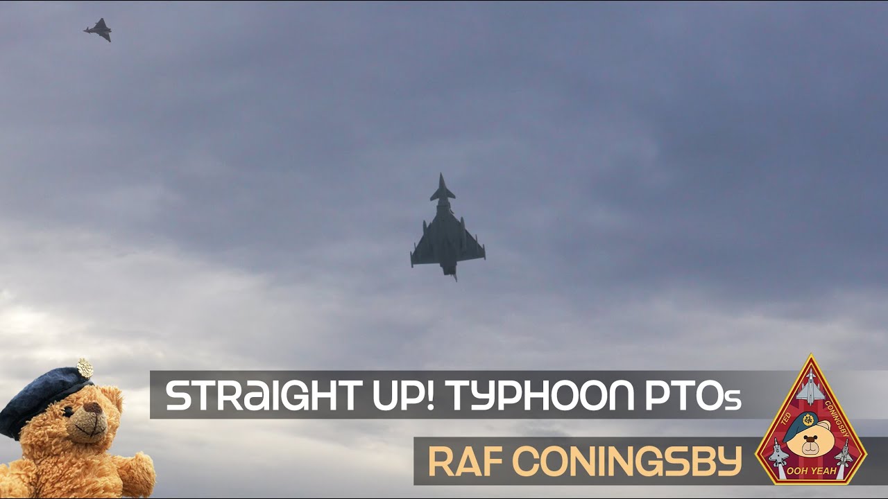 STRAIGHT UP VERTICAL CLIMBING EUROFIGHTER TYPHOON TAKE OFF ...
